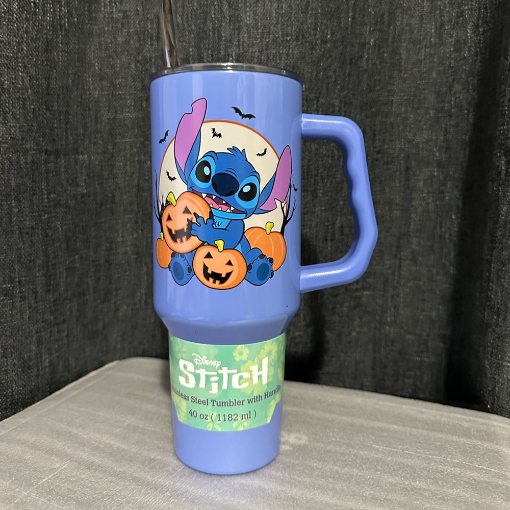 Disney Lilo & Stitch Halloween Boo Purple Steel Tumbl… - Gem